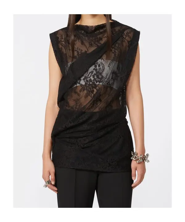 Sportmax Lace Sleeveless Top
