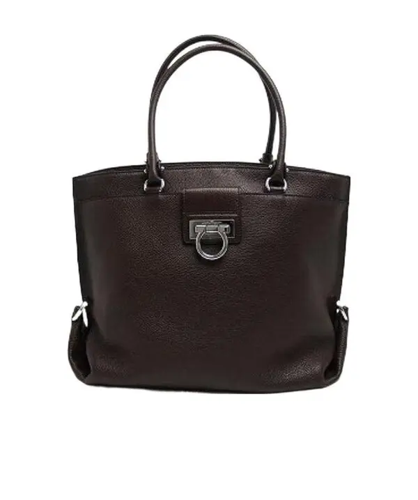 FERRAGAMO Logo Detail Top Handle Bag