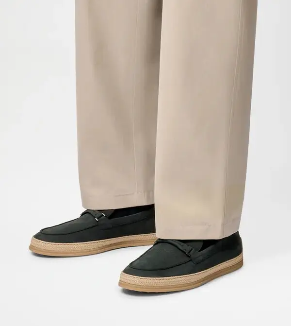 TOD'S Suede Loafers - Black