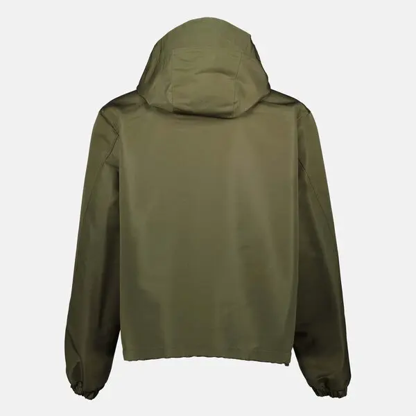 Givenchy Zip-up Hooded Coat With Drawstring - Khaki