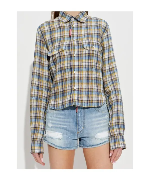 Dsquared2 Plaid Buttoned Shirt