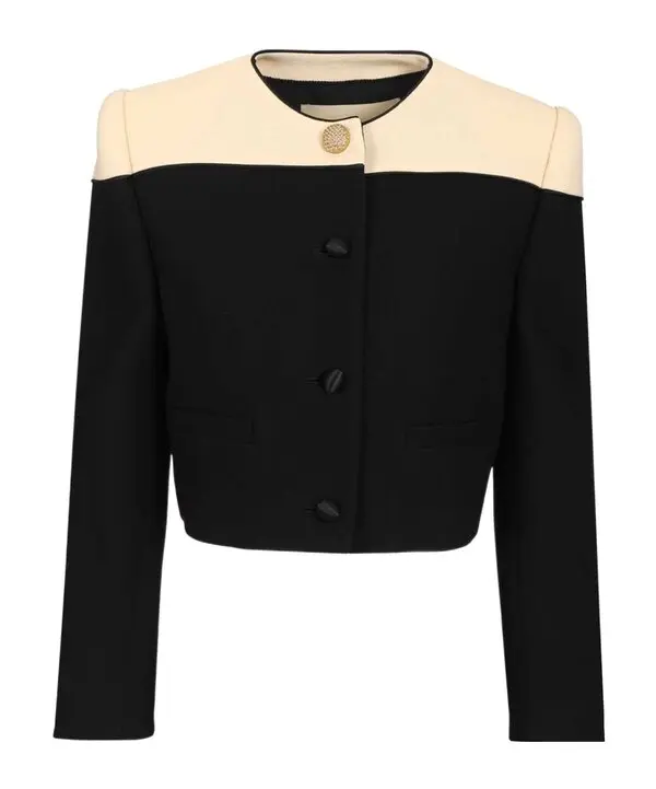 Valentino Garavani Button-up Crewneck Jacket