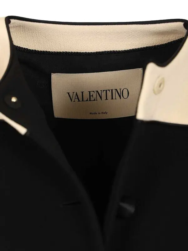 Valentino Garavani Button-up Crewneck Jacket