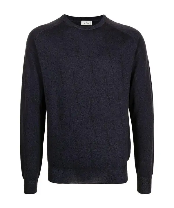 Etro Paisley Patterned Crewneck Sweater