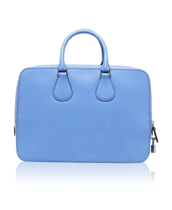 Bally Leather Handbag With Logo Detail