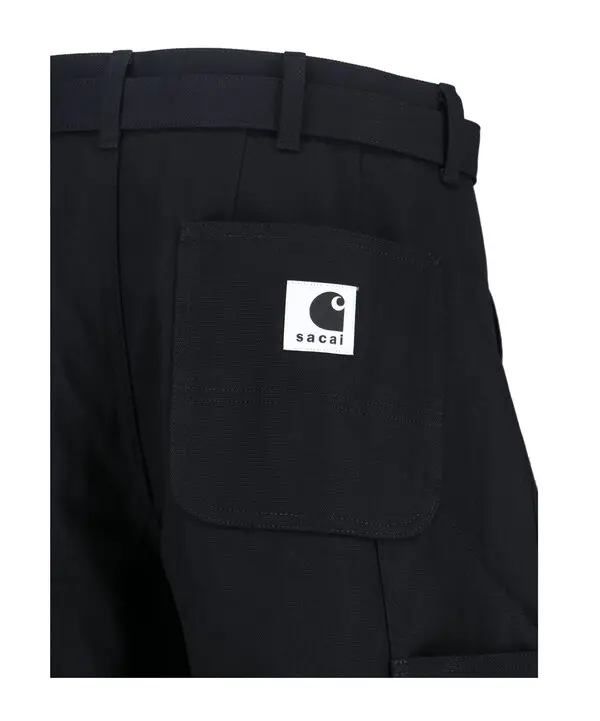 Sacai X Carhartt Wip Duck Pants - Black