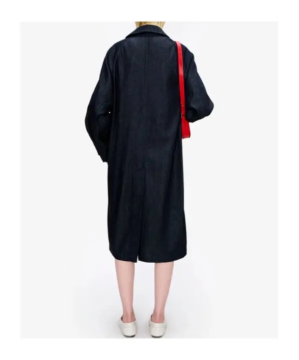 A.p.c. Collared Denim Coat - Deep Indigo