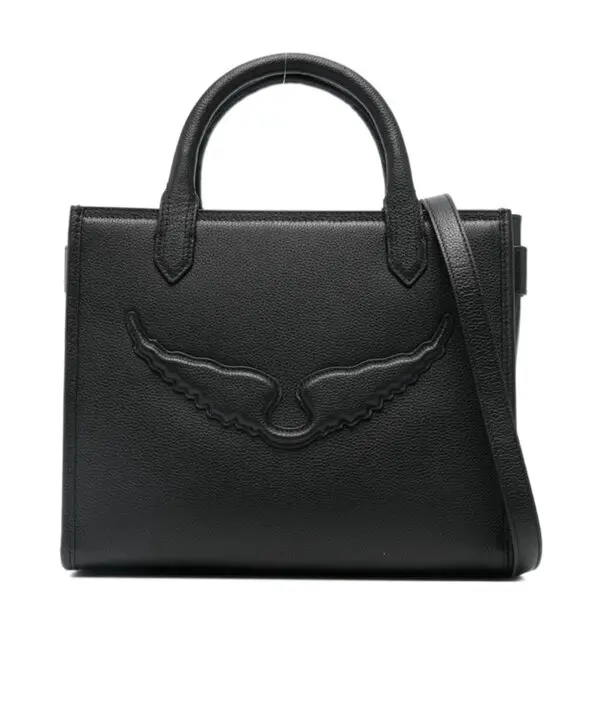 Zadig&Voltaire Xs Angel Wings-appliqué Tote Bag - Black
