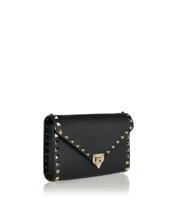 Valentino Garavani Rockstud Foldover Top Mini Clutch Bag