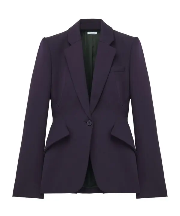 Alexander McQueen Single-breasted Blazer - Violet