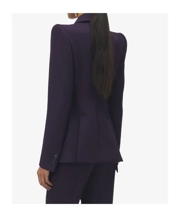 Alexander McQueen Single-breasted Blazer - Violet