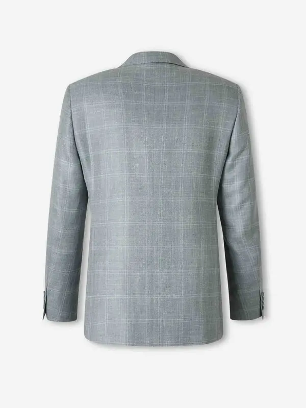 Canali American Straight Plaid Blazer - Gray