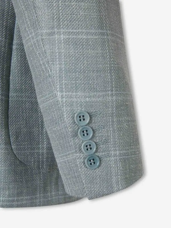 Canali American Straight Plaid Blazer - Gray