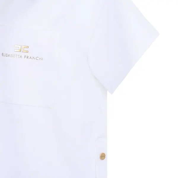 Elisabetta Franchi Crewneck T-shirt With Pocket Detail