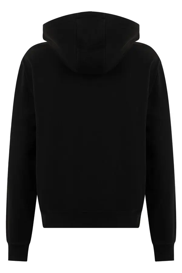 Hugo Boss Logo Embroidered Cotton Hoodie