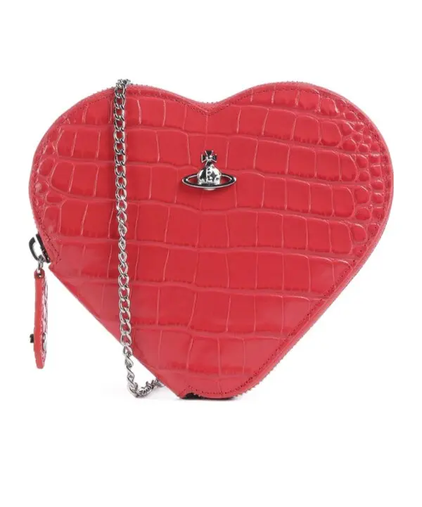VIVIENNE WESTWOOD Orb Logo Heart-shape Crossbody Bag