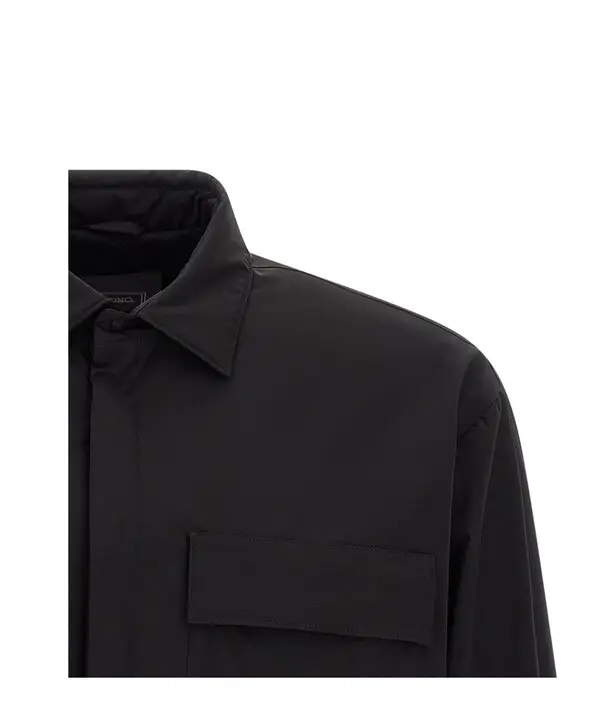 Herno Windproof Overshirt Jacket - Black
