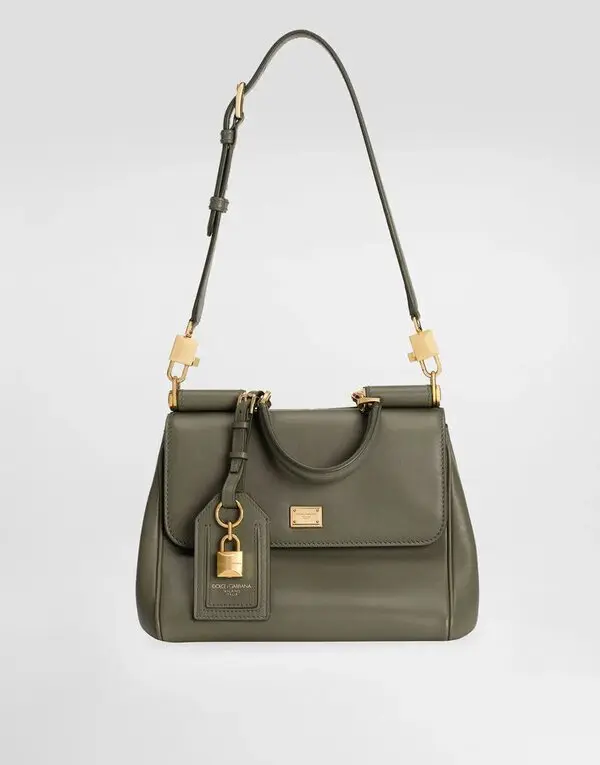 Dolce & Gabbana My Sicily Handbag With Logo Plaque - Green