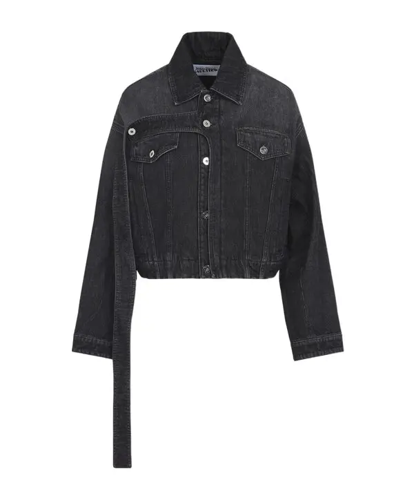 JEAN PAUL GAULTIER Denim Strap Jacket - Black