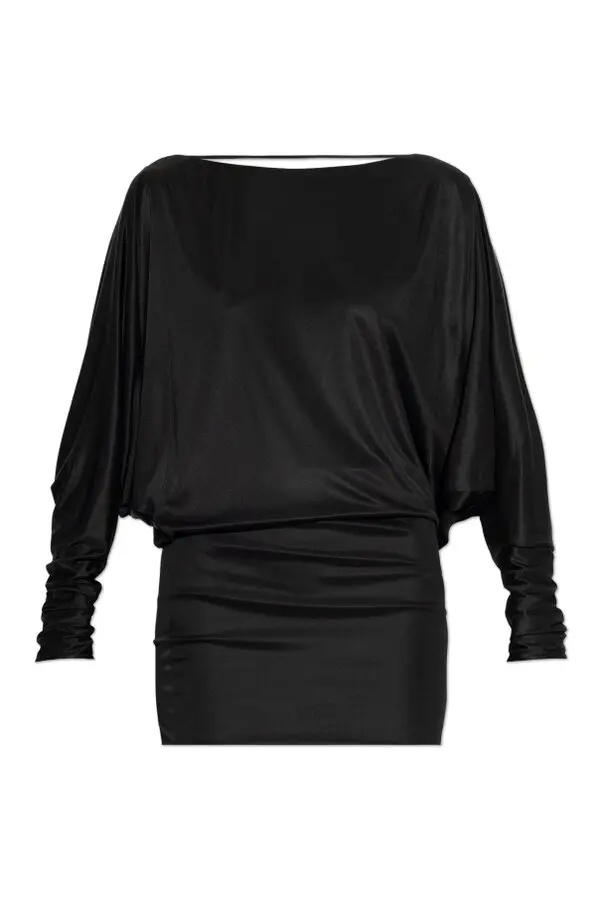 Dsquared2 Long Sleeve Pleated Mini Dress