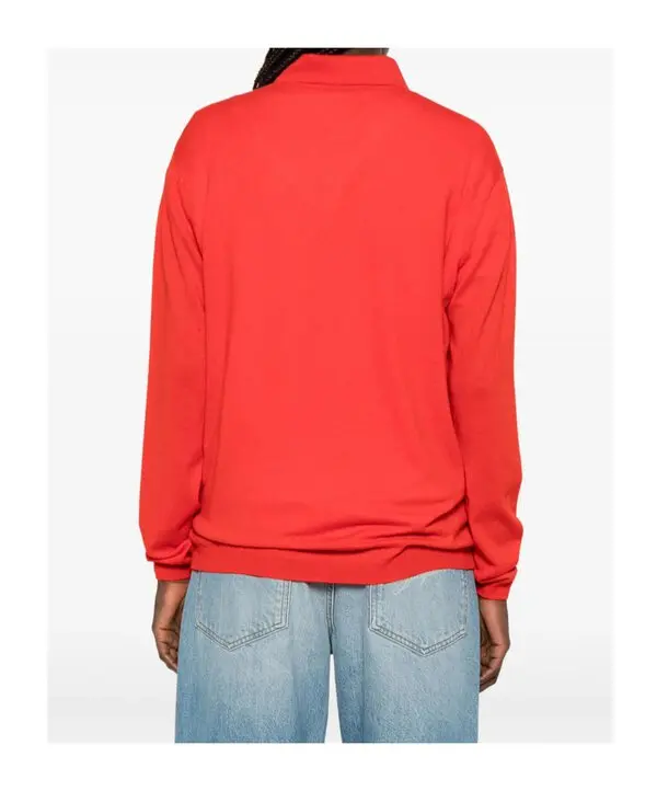 THE FRANKIE SHOP Long-sleeved Knit Polo Shirt