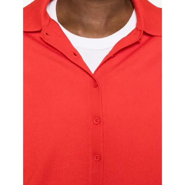 THE FRANKIE SHOP Long-sleeved Knit Polo Shirt