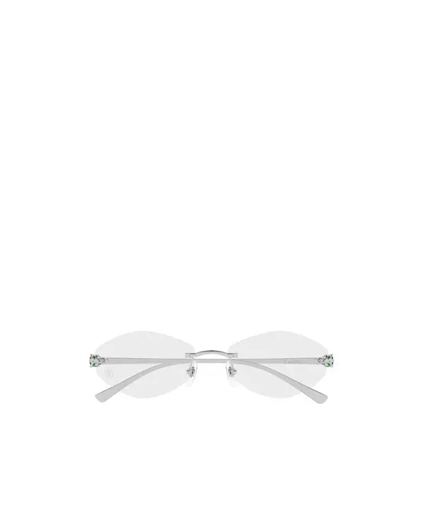 Cartier Cat Eye Frame Eyeglasses - Silver