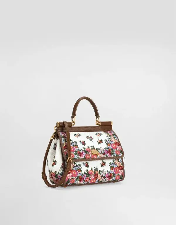 Dolce & Gabbana Sicily Medium Embroidered Shoulder Bag