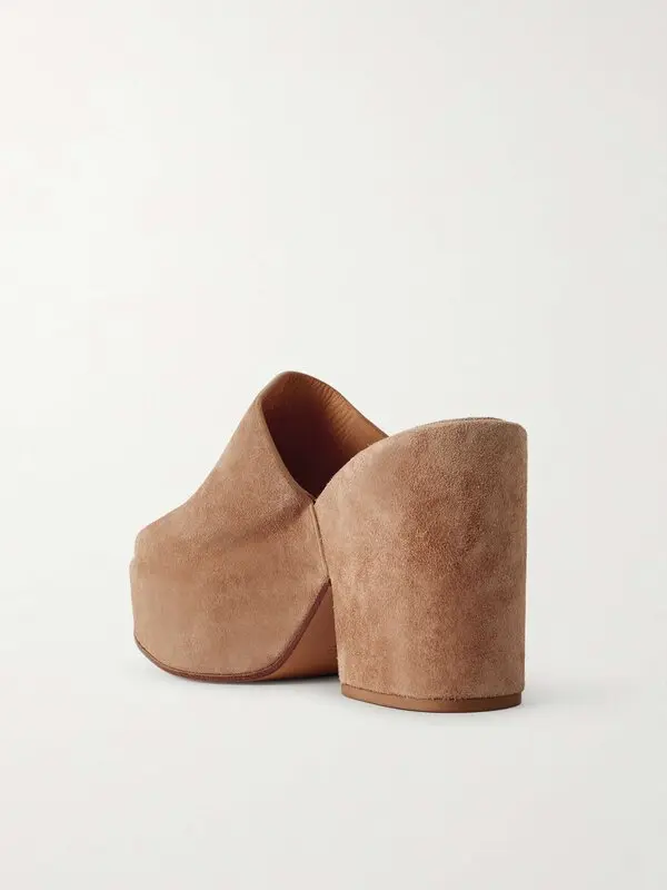 Gabriela Hearst Round Toe Platform Sandals