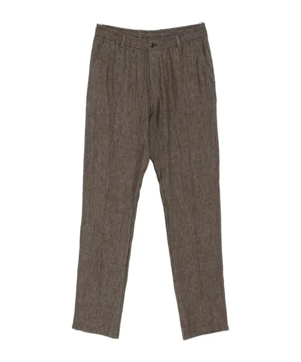Emporio Armani Buttoned Trousers - Brown