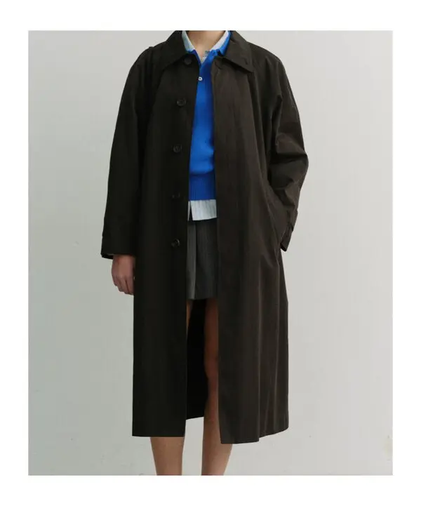 DUNST Buttoned Coat - Black