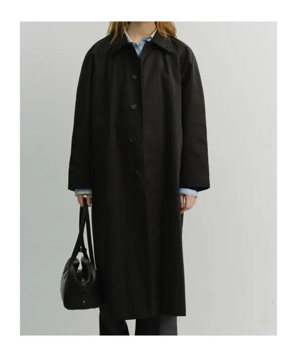 DUNST Buttoned Coat - Black