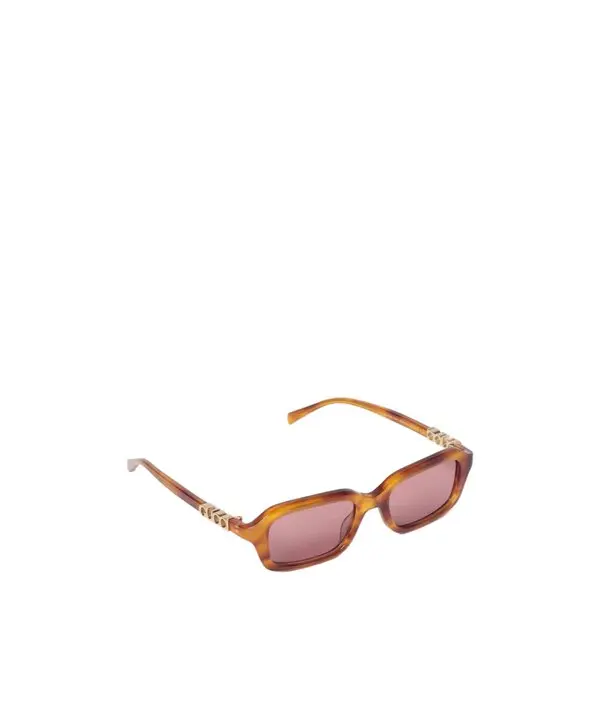 Gucci Rectangle Frame Sunglasses - Havana