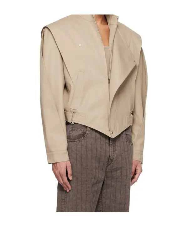 MUGLER Asymmetrical Zip Up Jacket