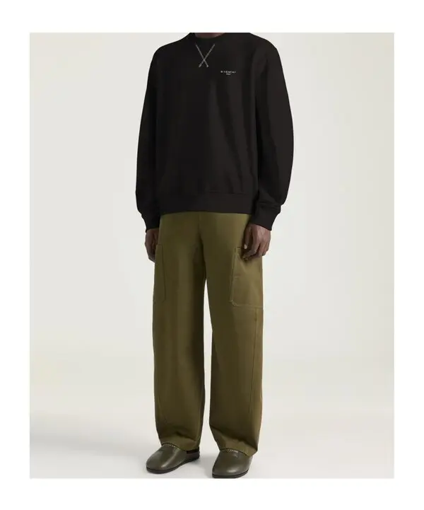 Givenchy Paris Seam Crewneck Sweatshirt - Black
