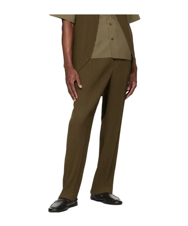 Issey Miyake Homme Plissé Pleated Tuxedo Pants