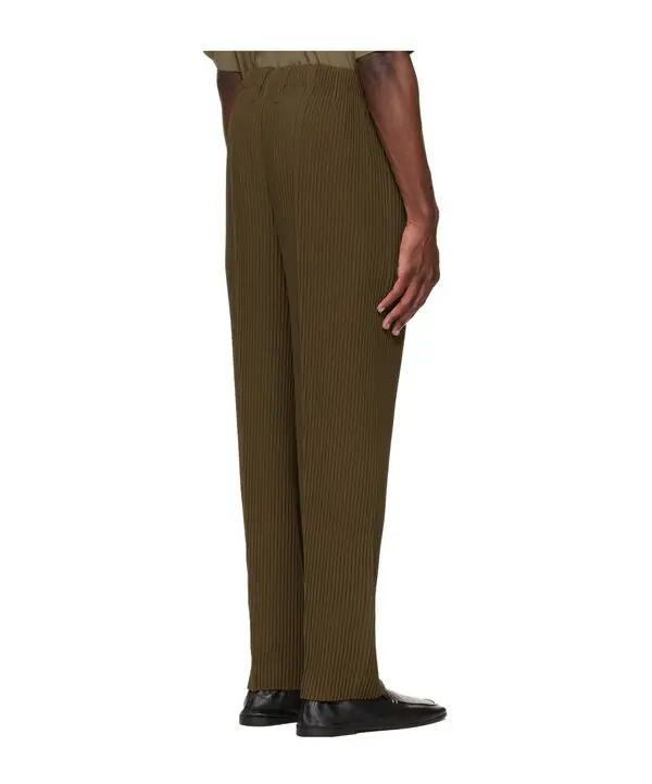 Issey Miyake Homme Plissé Pleated Tuxedo Pants