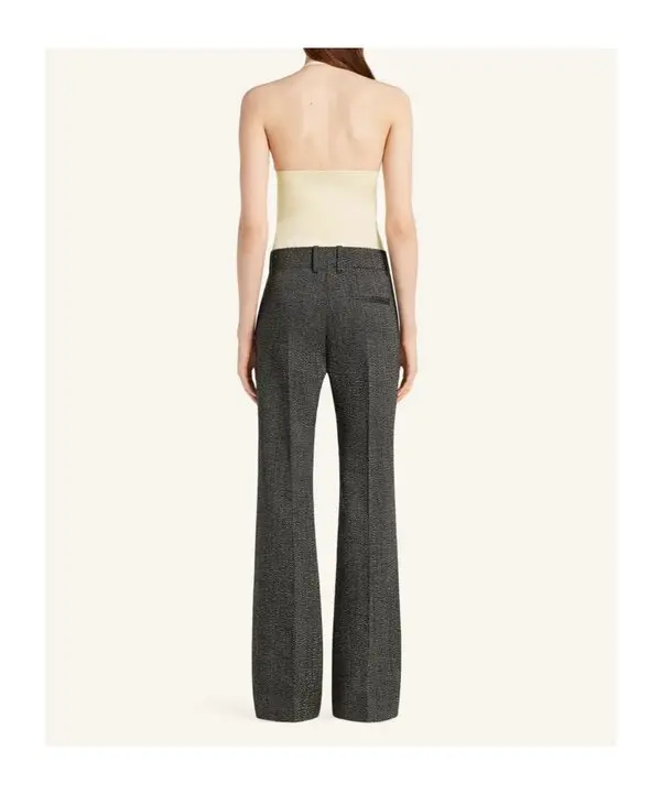 COURREGES Courrèges Asymmetrical Lace Trimmed Tank Top