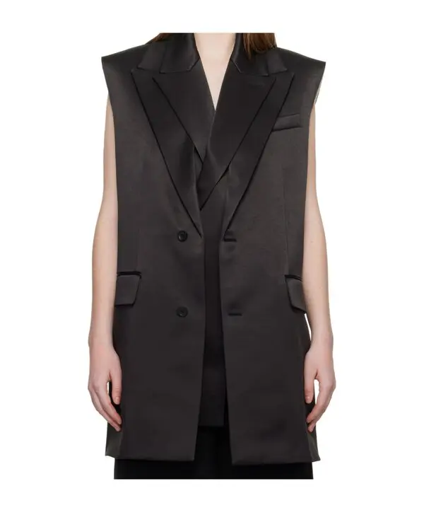 JEAN PAUL GAULTIER Sleeveless Double-breasted Blazer