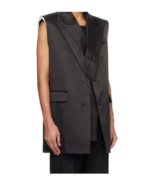 JEAN PAUL GAULTIER Sleeveless Double-breasted Blazer