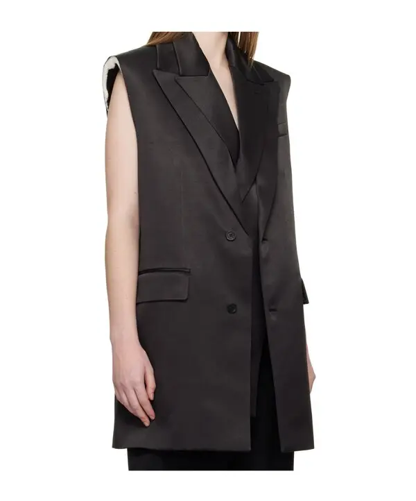 JEAN PAUL GAULTIER Sleeveless Double-breasted Blazer