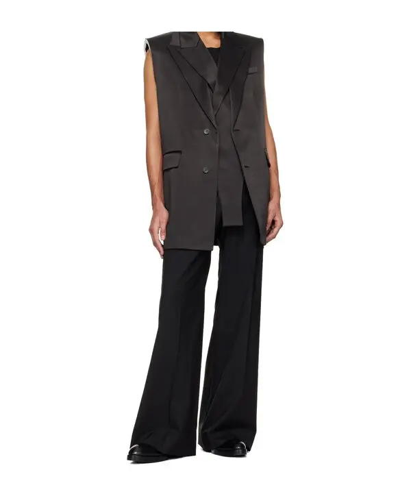 JEAN PAUL GAULTIER Sleeveless Double-breasted Blazer