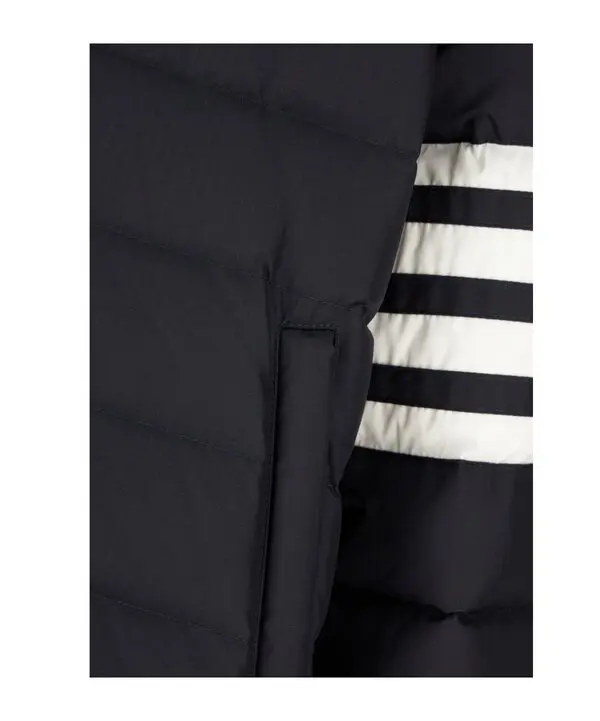 Thom Browne Long-sleeved Cotton-padded Jacket With Signature Stripes