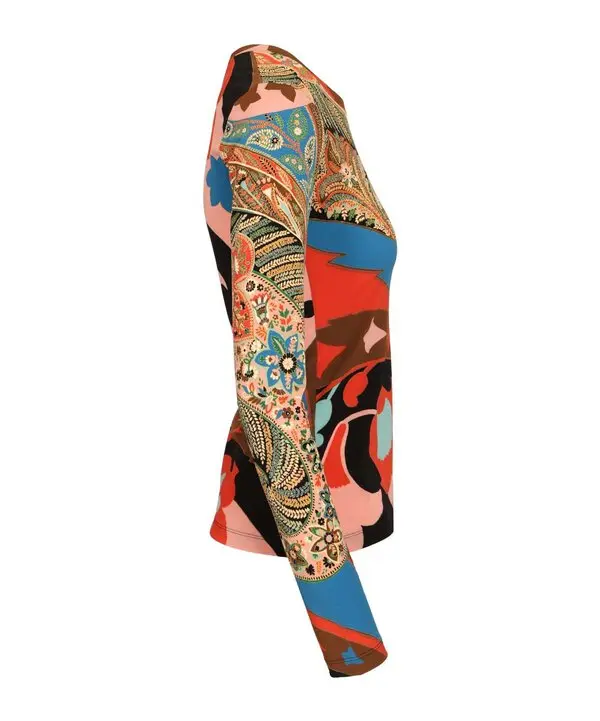 Etro Paisley Print Long Sleeve Top