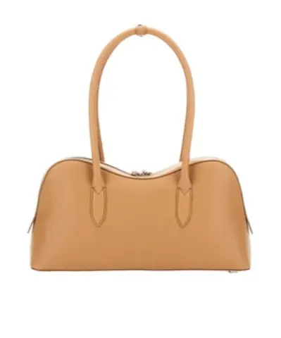 Stella McCartney Ryder Lock Plaque Shoulder Bag - Beige