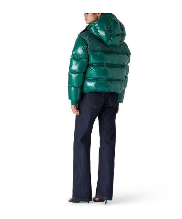 Casablanca Quilted Puffer Jacket With Jacquard Detailing