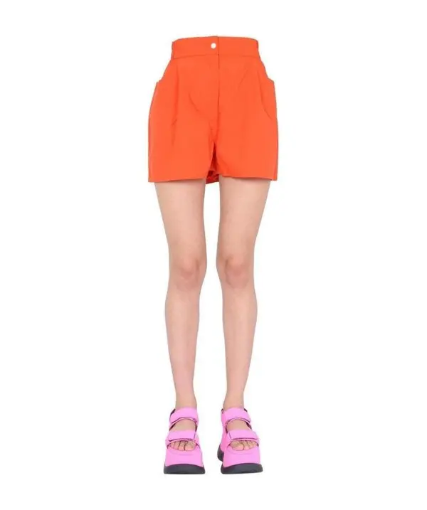 Sunnei Logo Patch Shorts - Nude