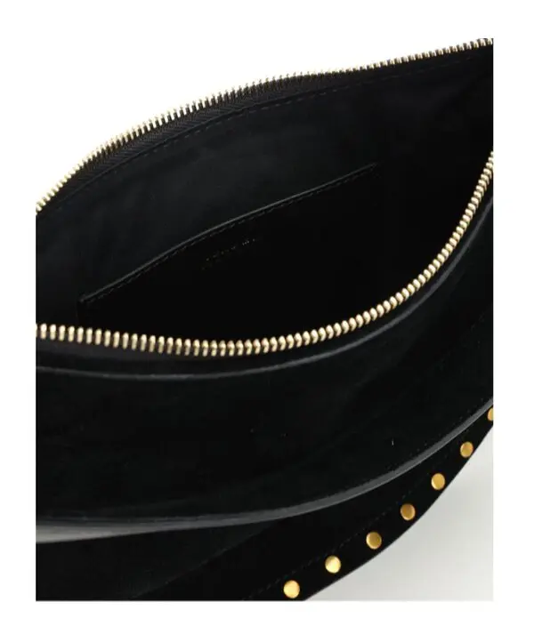 Isabel Marant Étoile Studded Shoulder Bag - Black