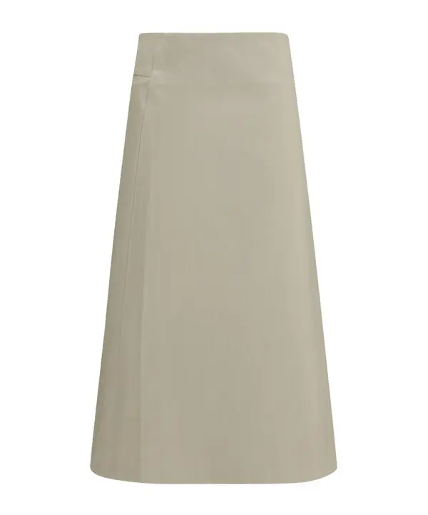 RIER Cotton A-line Skirt With Wrap Design