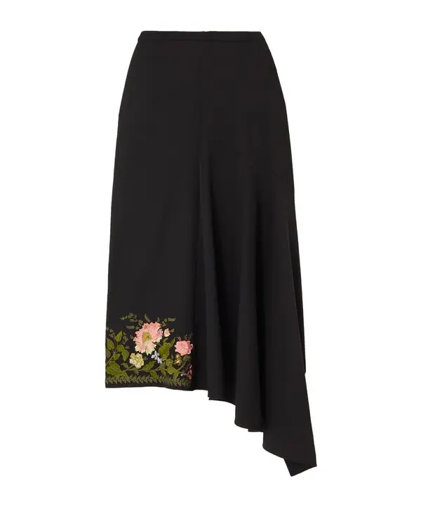 Erdem Ambrosia Asymmetrical Midi Skirt